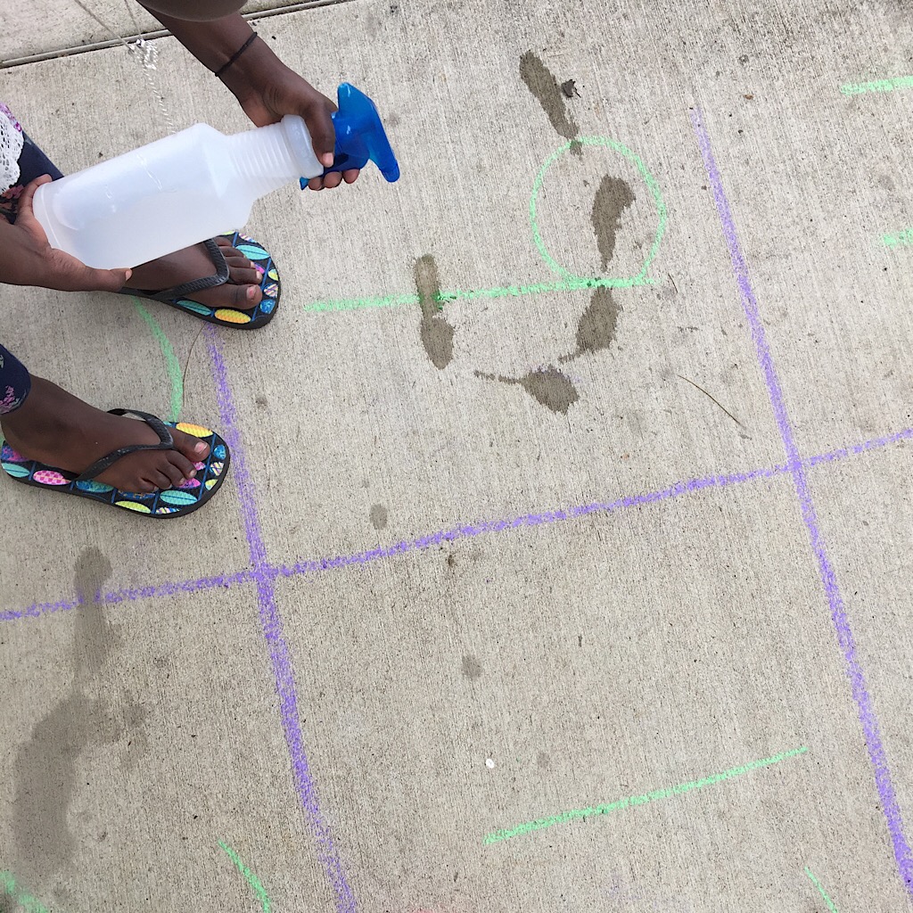 Chalk & Spray Tic-Tac-Toe: “Good Day, Sunshine” Series – My Cup of Teach