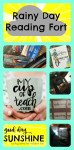 Rainy Day Reading Fort: “Good Day, Sunshine” Series – My Cup of Teach